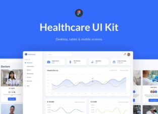 Healthcare Figma Dashboard UI Template Kit - Free Figma, XD, Sketch UI ...
