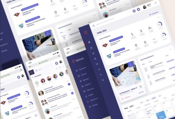 Responsive Student Dashboard for Figma - Free Figma, XD, Sketch UI ...
