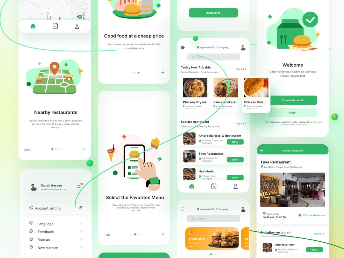 Multipurpose Booking App UI Kit Sketch Template - Free Figma, XD ...
