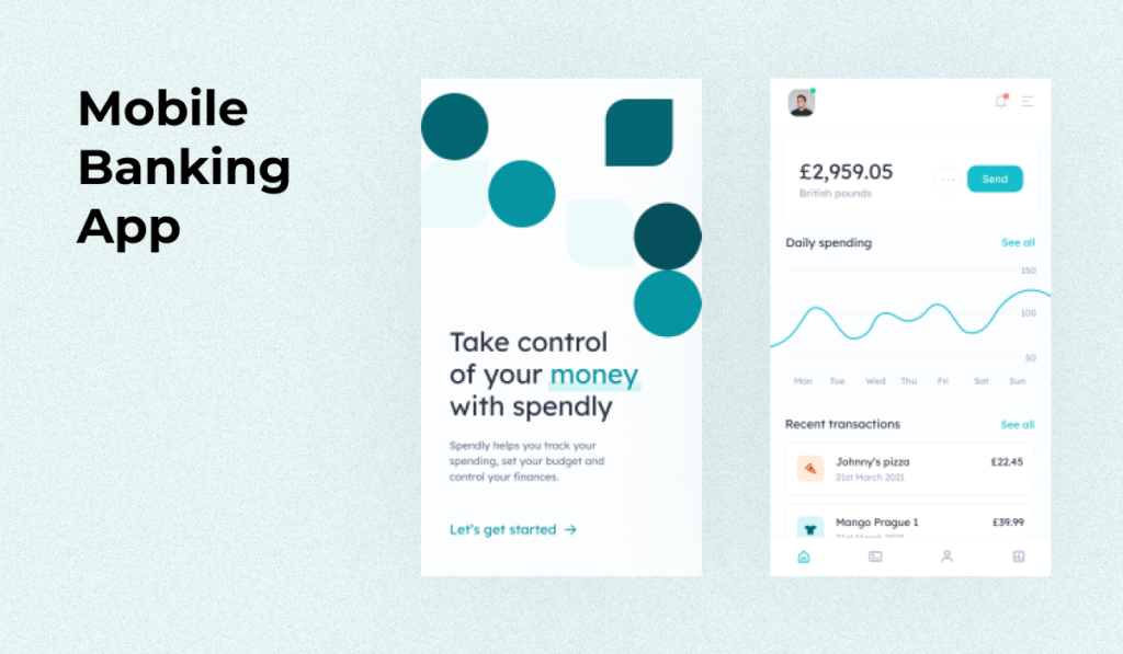 Mobile Banking App Template - Free Figma, XD, Sketch UI Design File ...