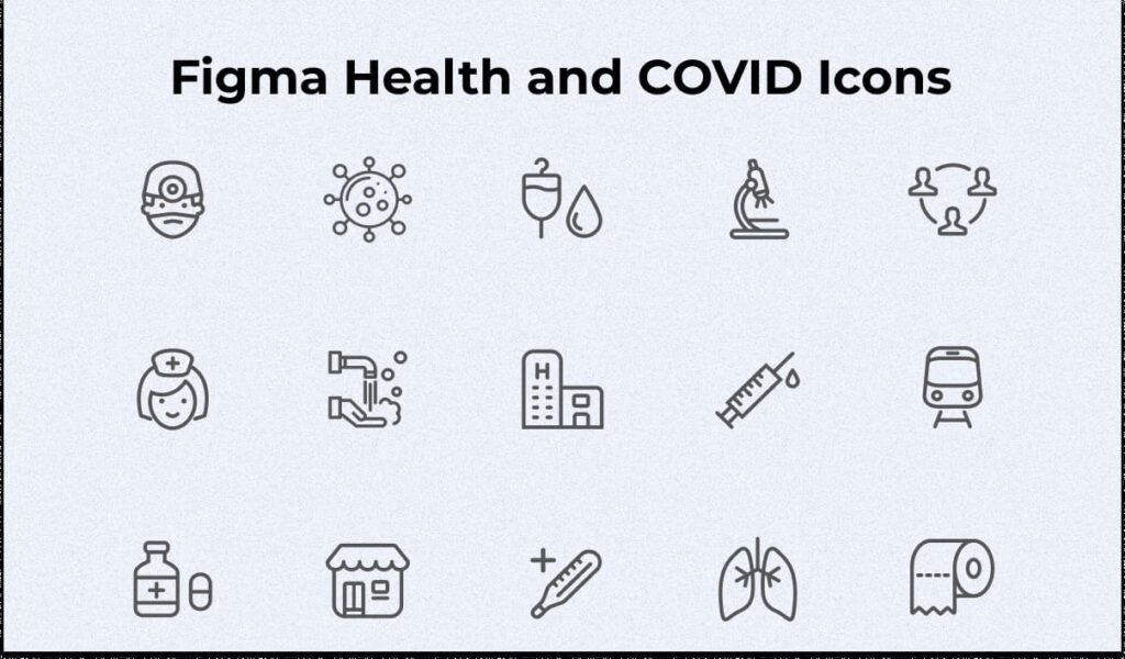 Figma Health and COVID Icons - Free Figma, XD, Sketch UI Design File ...