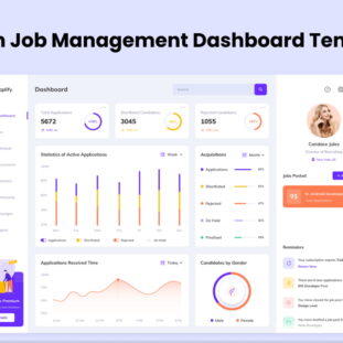 Sketch HR Management Dashboard Template - Free Figma, XD, Sketch UI ...