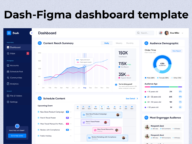 Dash-Figma Dashboard Template - Free Figma, XD, Sketch UI Design File ...