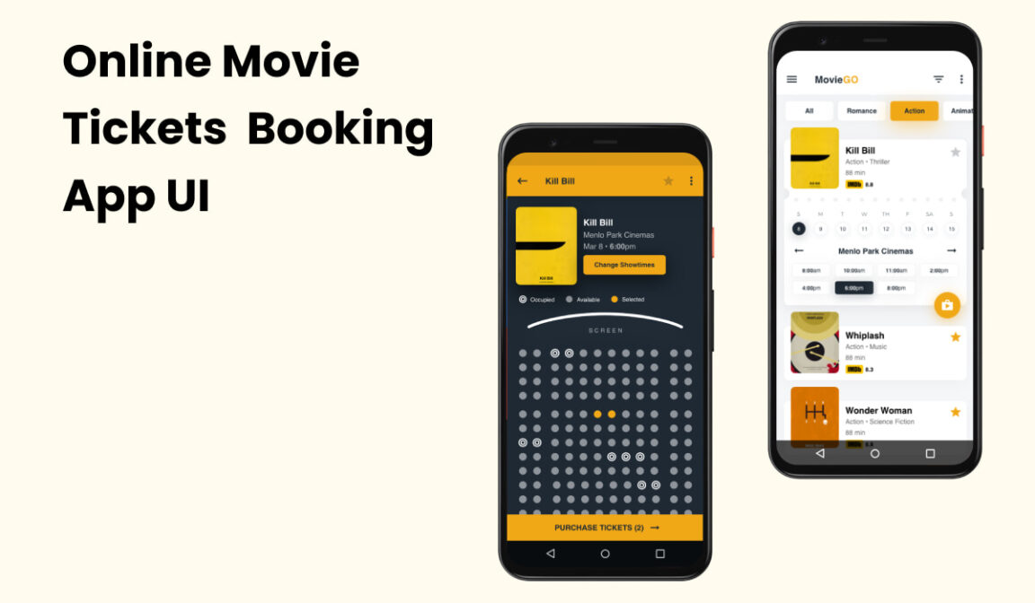 Online Movie Tickets Booking App UI - Sketch - Free Figma, XD, Sketch ...