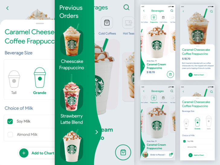 Coffee Order App Concept Sketch Resource - UIUXSOURCES