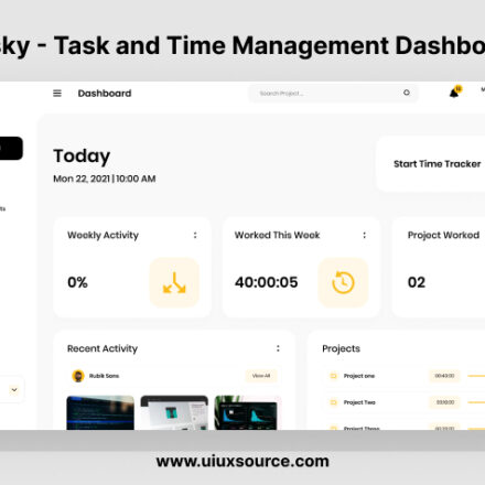 Car Assistant Dashboard UI Design