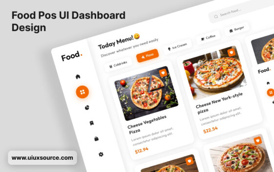 Download Free Food POS UI Design Xd File