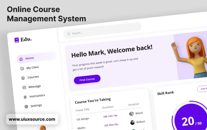 Online Course Management System XD Files