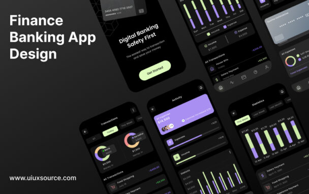 Finance Banking app UI Design Figma File