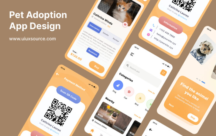 Pet Adoption App UI Design