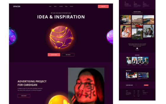 Spacer Portfolio UI Design Figma File